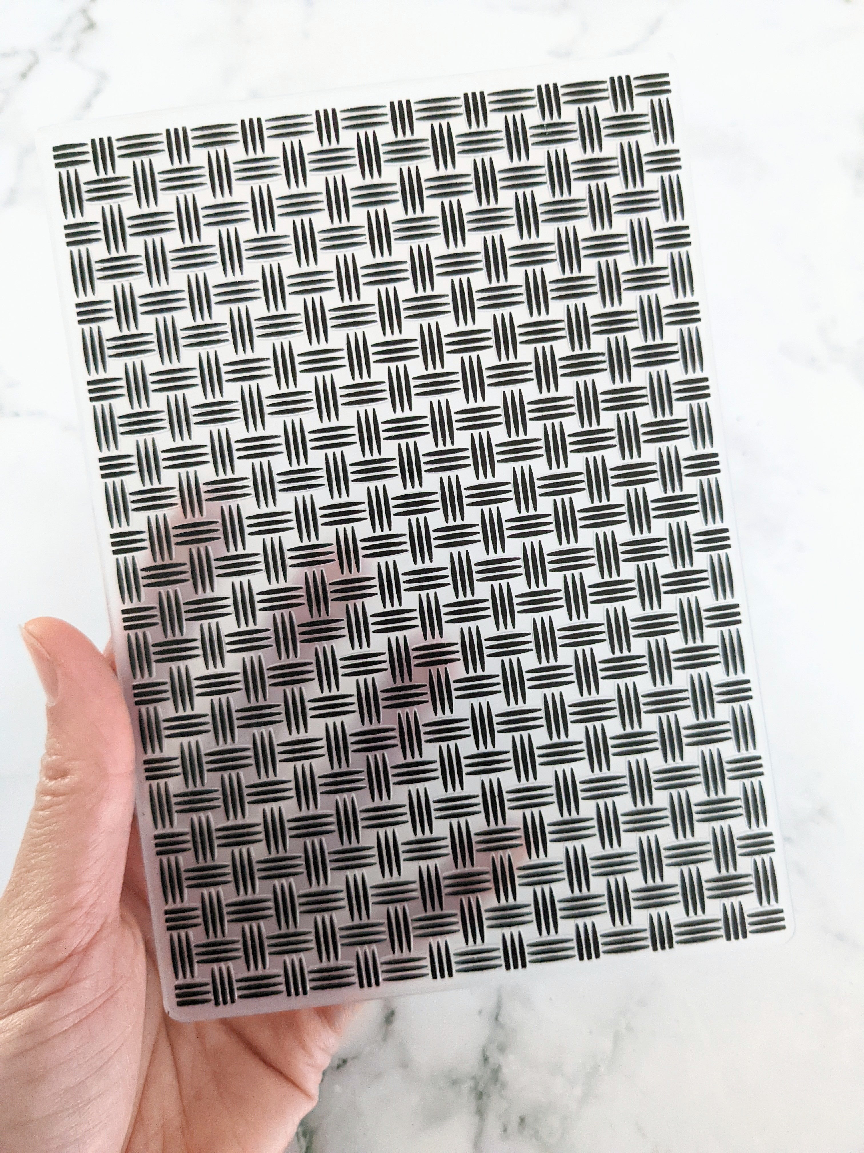 Weave Basket Embossing Folder – FancifulChaos