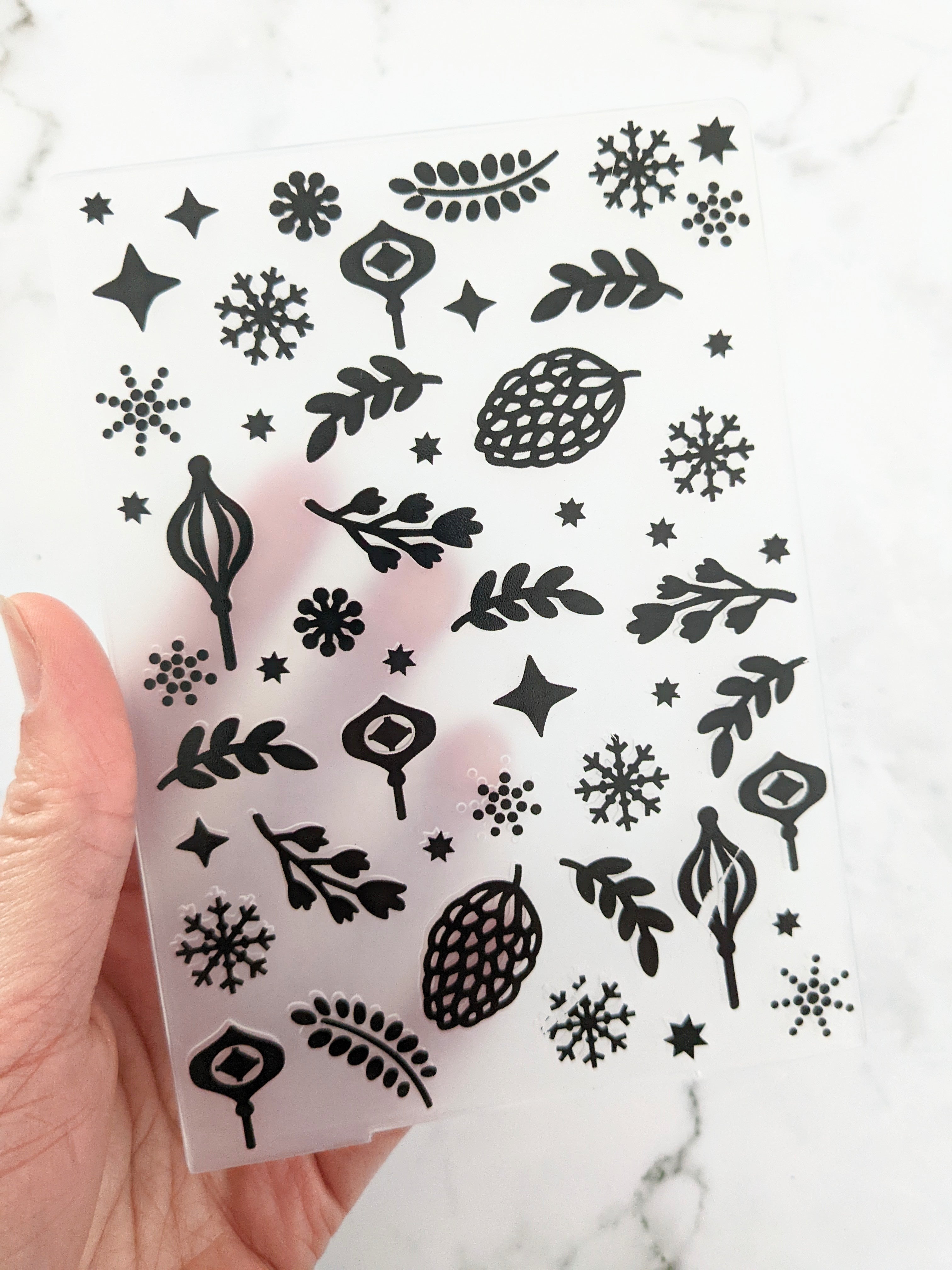 Winter Pine Embossing Folder – FancifulChaos