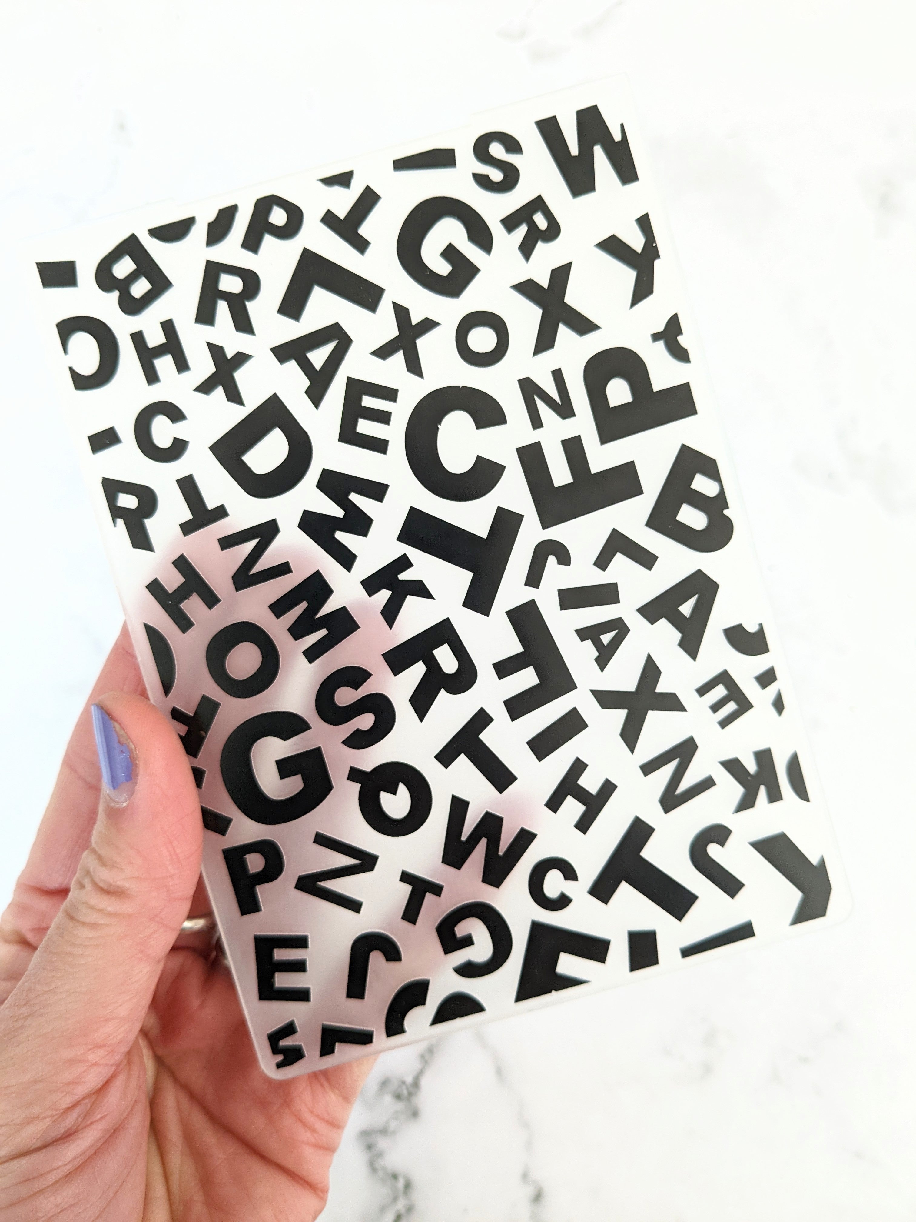 Letters Embossing Folder – FancifulChaos