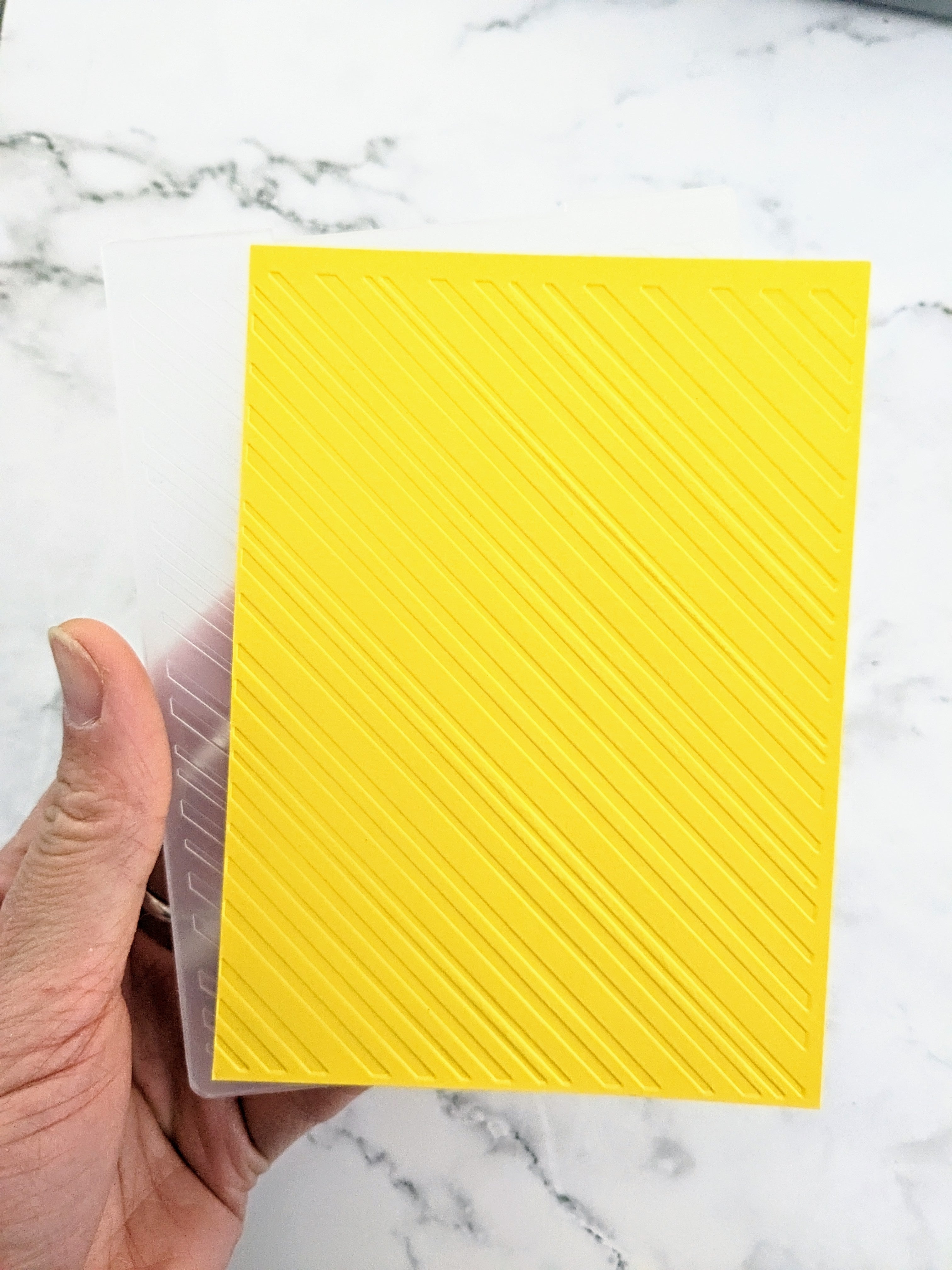 Diagonal Lines Embossing Folder – FancifulChaos